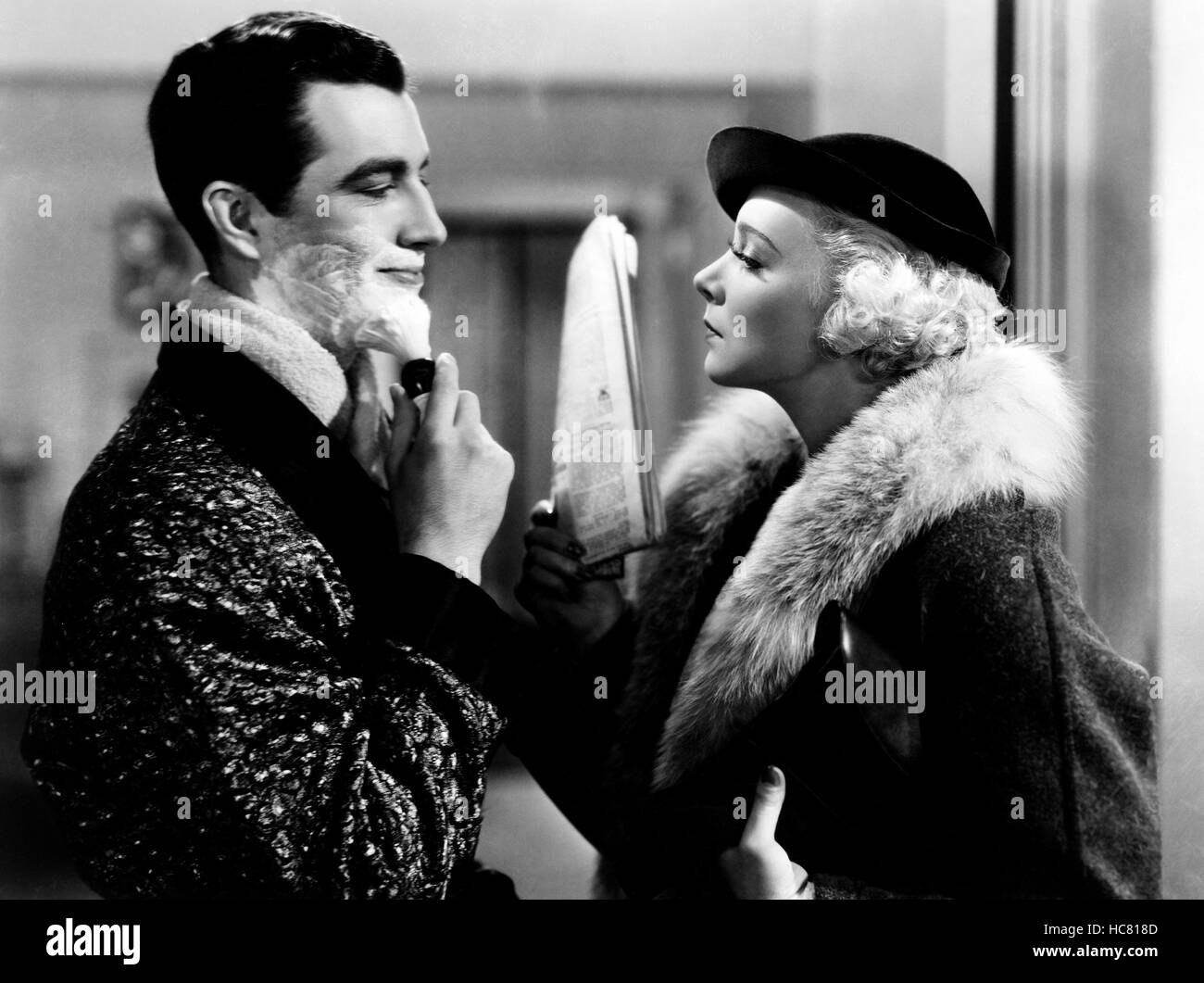 TIMES SQUARE LADY, from left, Robert Taylor, Virginia Bruce, 1935 Stock ...