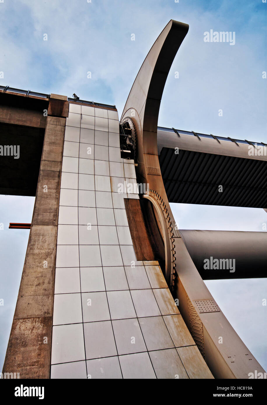 Falkirk Wheel mechanism Stock Photo - Alamy