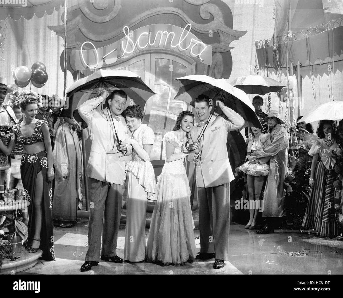 THE TIME, THE PLACE AND THE GIRL, from left, Jack Carson, Janis Paige ...