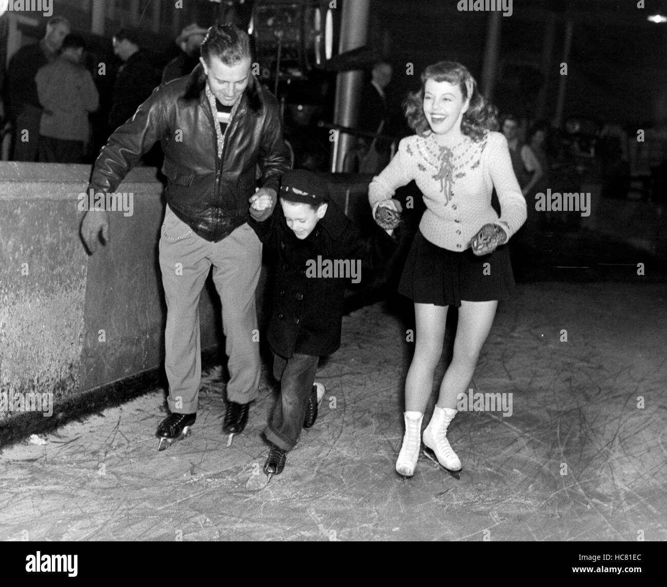 TILL THE END OF TIME, from left, director Edward Dmytryk, his son, Michael Dmytryk, and his ...