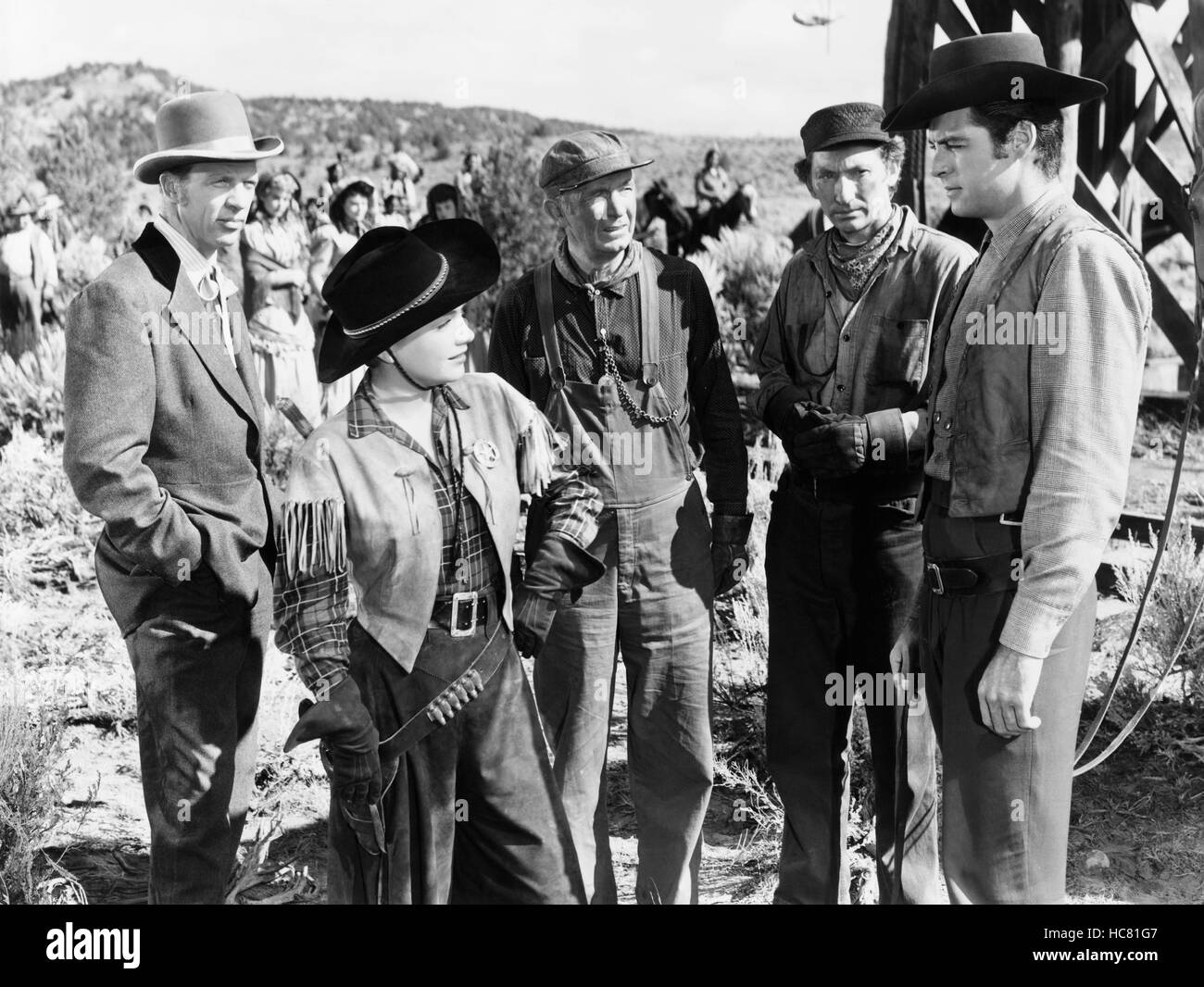A TICKET TO TOMAHAWK, from left: Dan Dailey, Anne Baxter, Walter ...