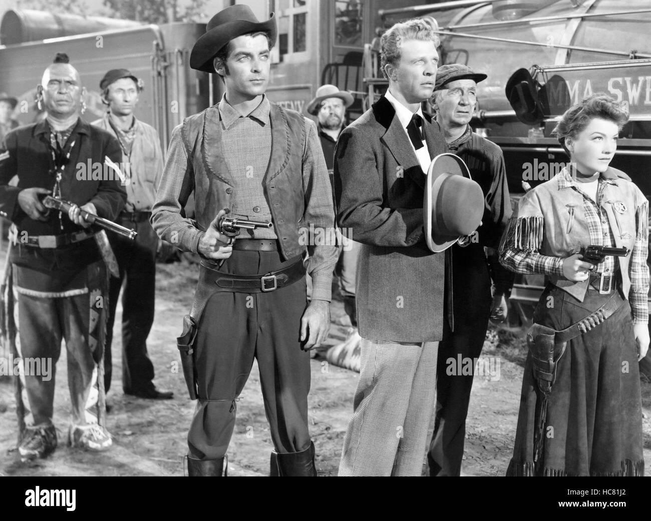 A TICKET TO TOMAHAWK, Rory Calhoun, Dan Dailey, Walter Brennan, Anne ...