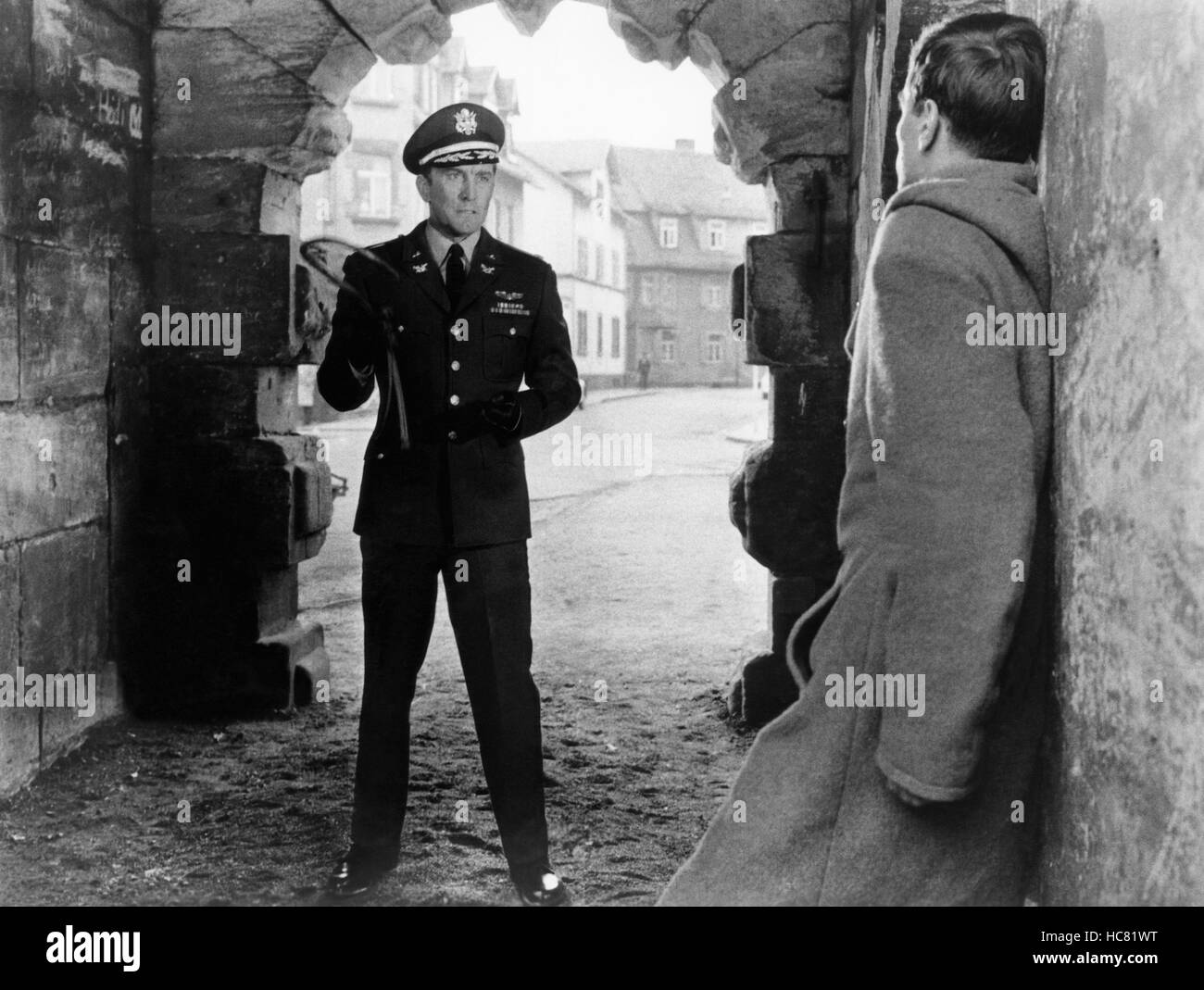 TOWN WITHOUT PITY, from left, Kirk Douglas, Gerhard Lippert, 1961 Stock ...
