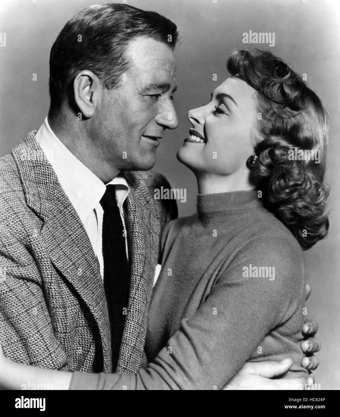 TROUBLE ALONG THE WAY, John Wayne, Donna Reed, 1953 Stock Photo - Alamy