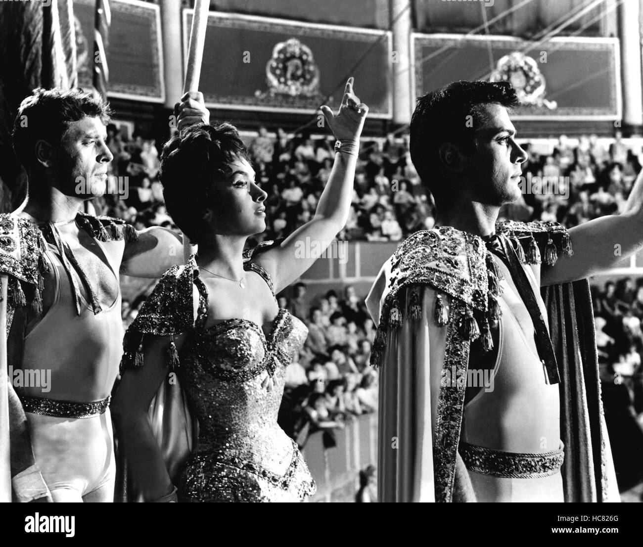 TRAPEZE, Burt Lancaster, Gina Lollobrigida, Tony Curtis, 1956 Stock Photo - Alamy