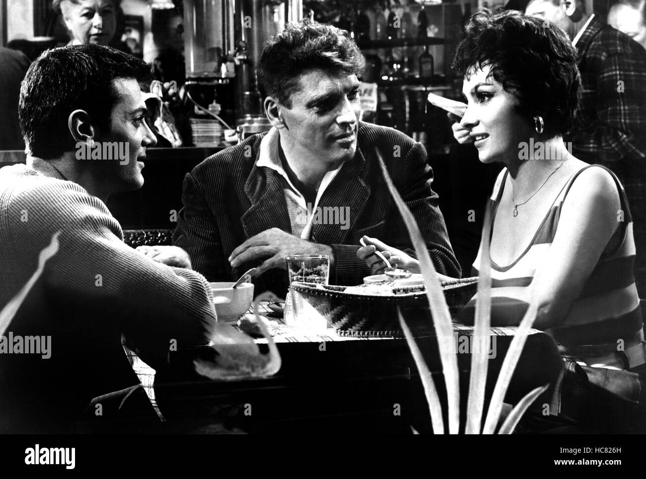 TRAPEZE, Tony Curtis, Burt Lancaster, Gina Lollobrigida, 1956 Stock ...