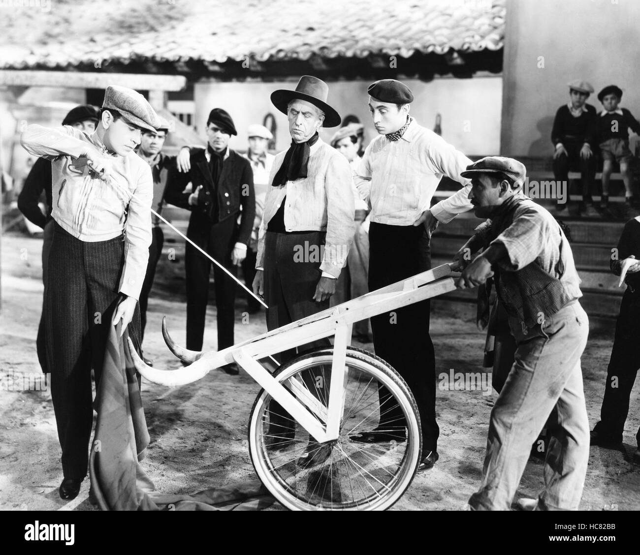 THE TRUMPET BLOWS, from left: George Raft, Edward Ellis, Mischa Auer ...