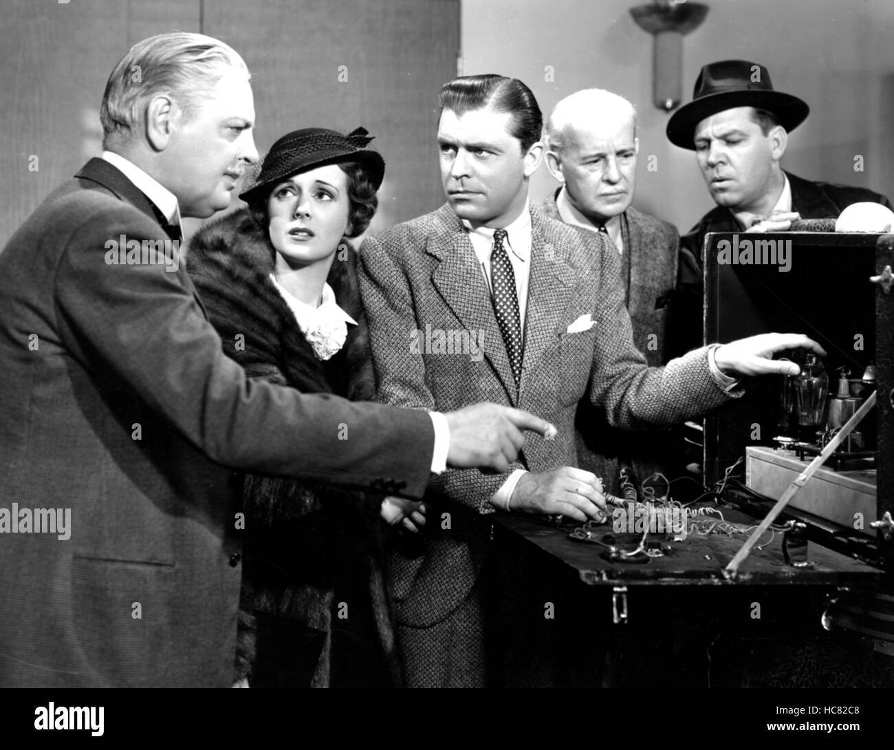 TRAPPED BY TELEVISION, Thurston Hall, Mary Astor, Lyle Talbot, Wyrley ...
