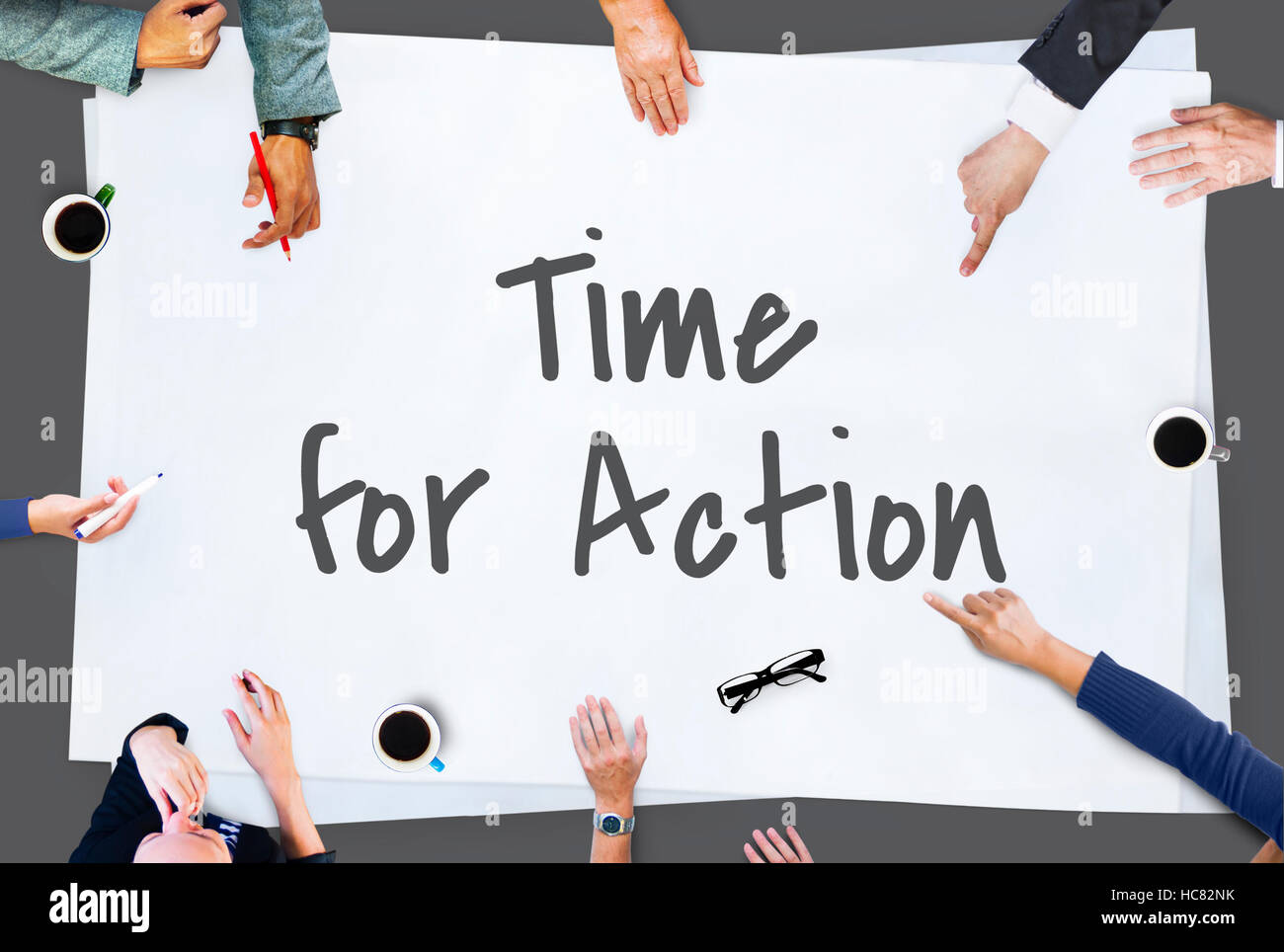 Time For Action Win Concept Stock Photo - Alamy