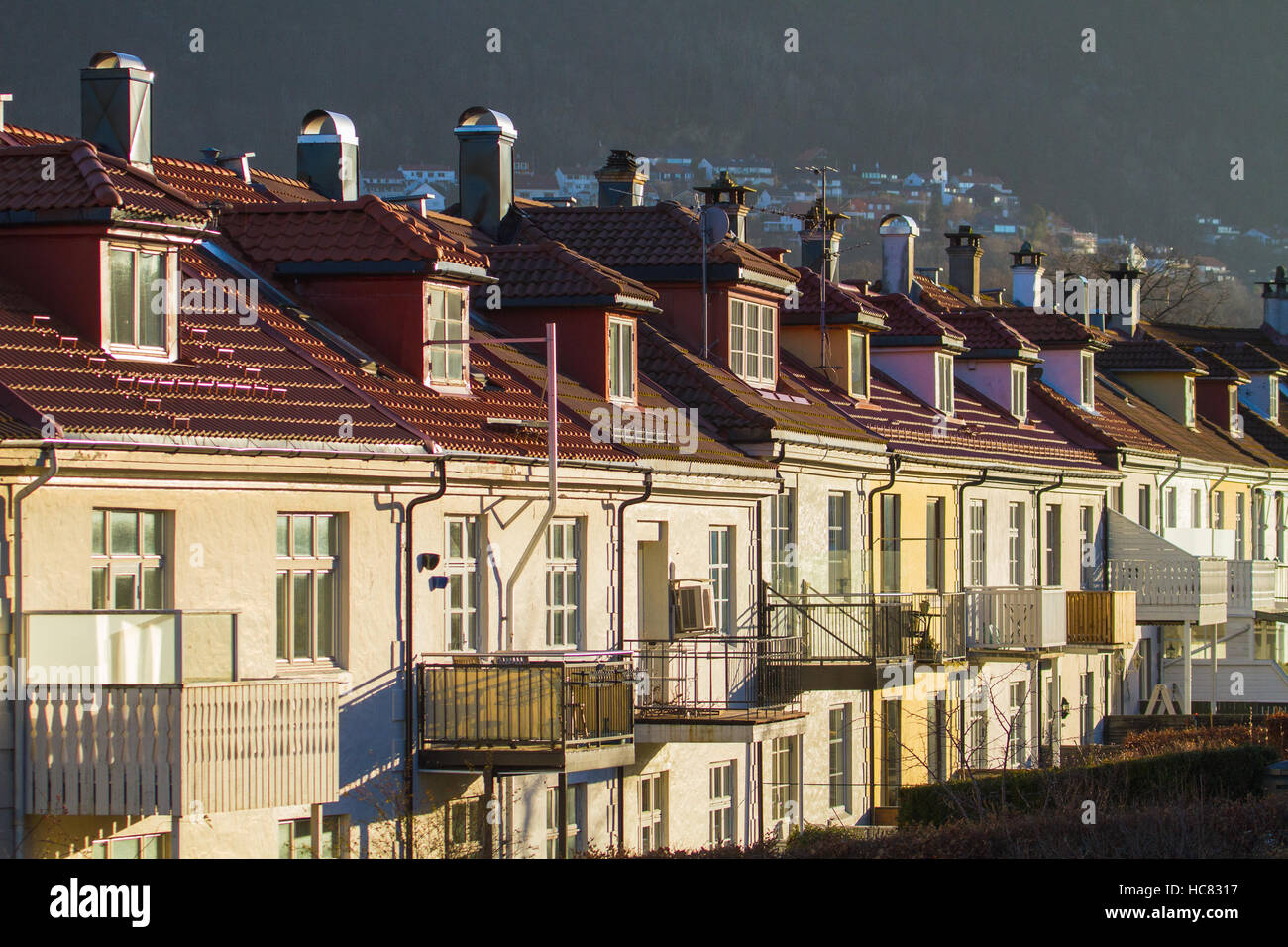 Traditional Norwegian architecture. Bergen, Norway Stock Photo - Alamy