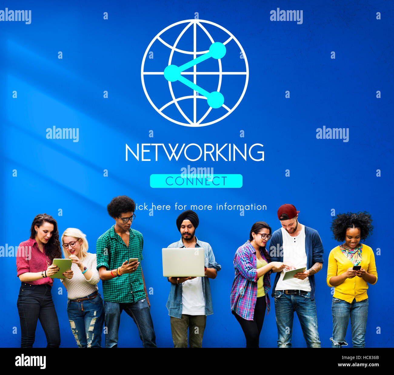 Connection Internet Communication Network Sharing Concept Stock Photo ...