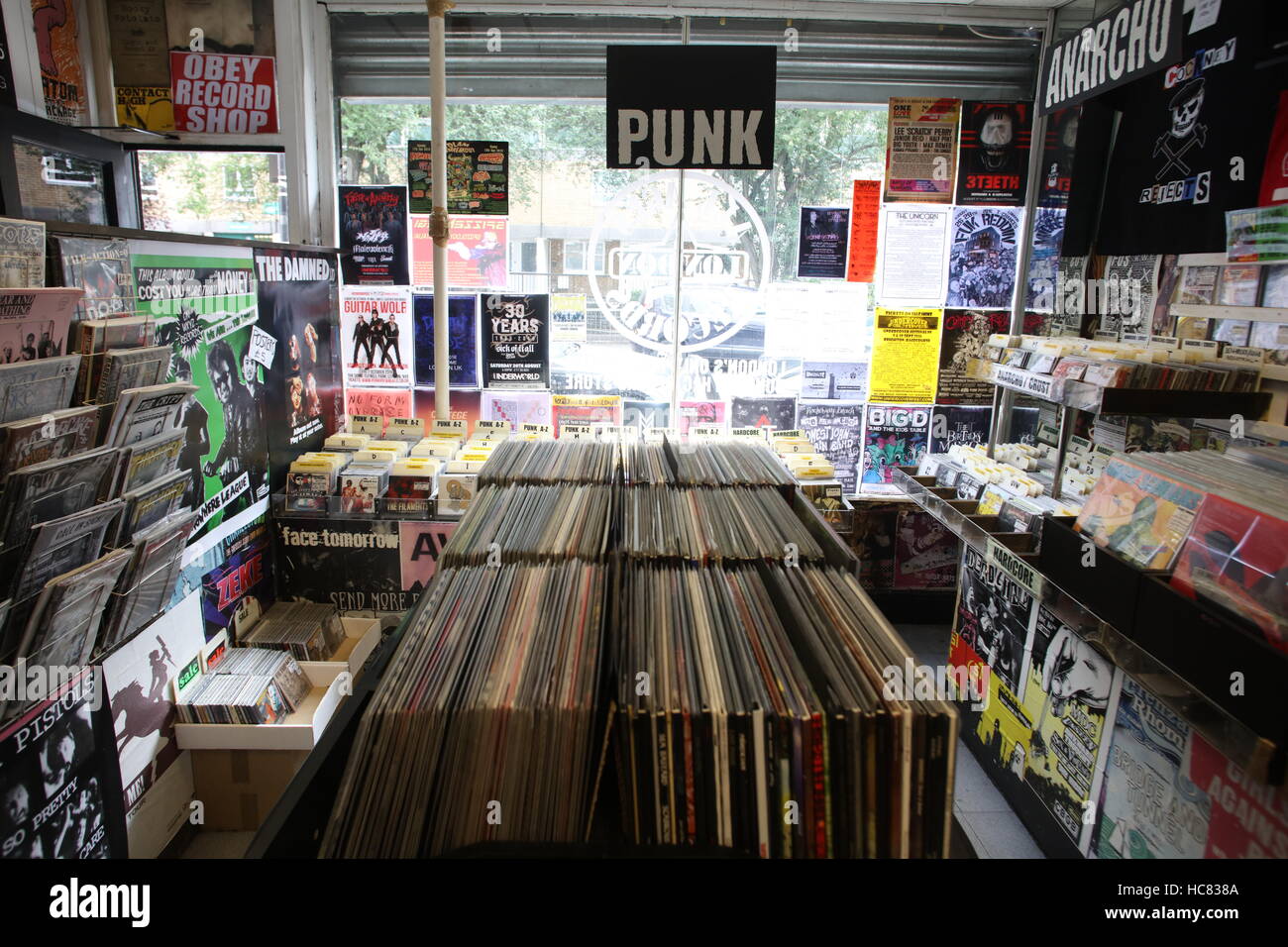 Interior of All Ages Records, London's only independent punk and ...