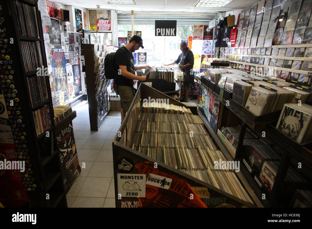 Interior of All Ages Records, London's only independent punk and ...