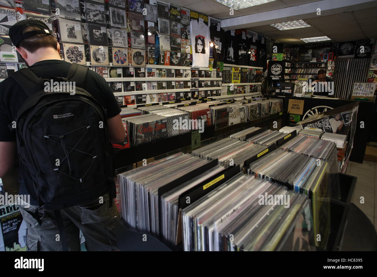 Interior of All Ages Records, London's only independent punk and ...