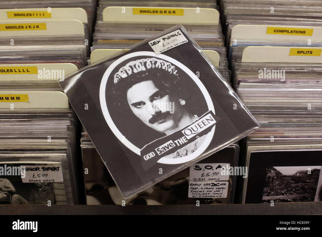 Interior of All Ages Records, London's only independent punk and ...