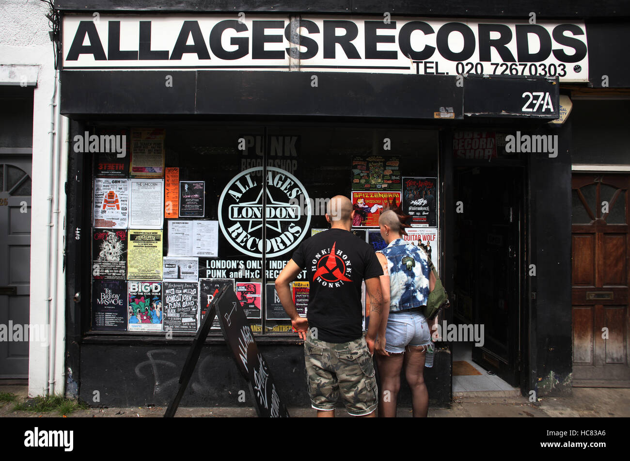 Exterior of All Ages Records, London's only independent punk and ...