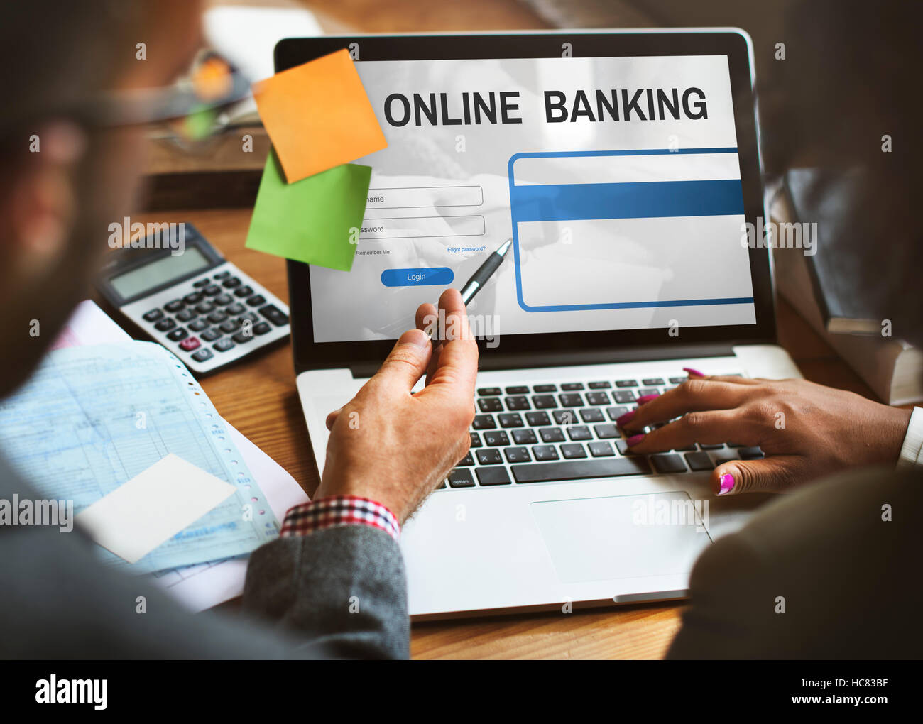 Online Banking Commercial Internet Finance Concept Stock Photo - Alamy