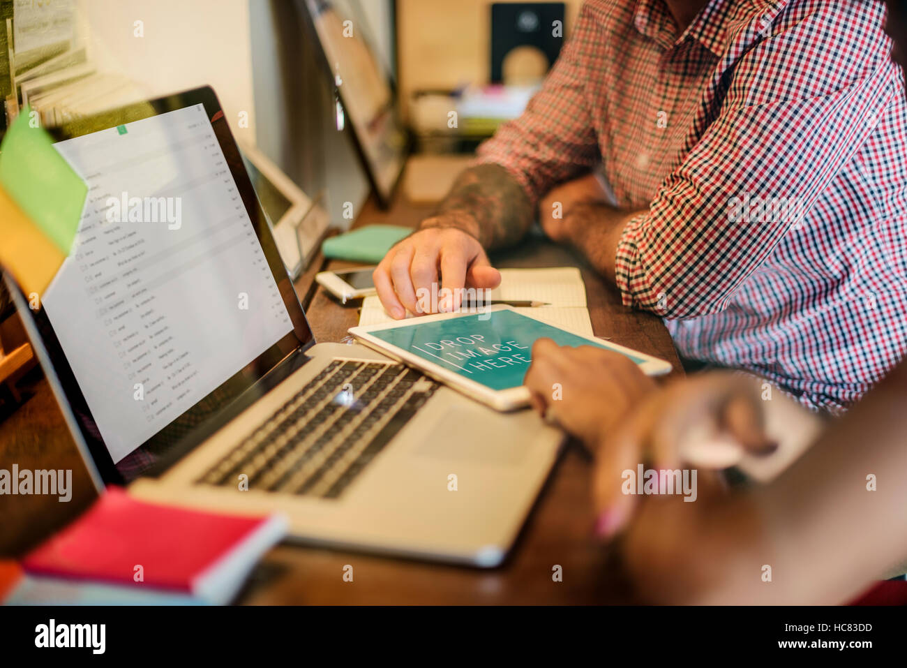 Email Correspondence Wireless Communication Concept Stock Photo - Alamy