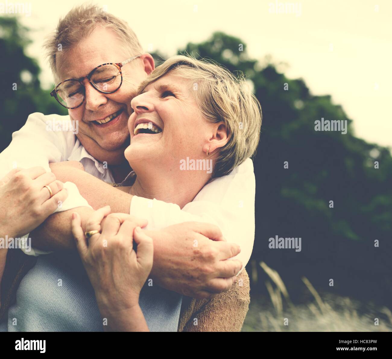 Elderly Senior Couple Romance Love Concept Stock Photo - Alamy