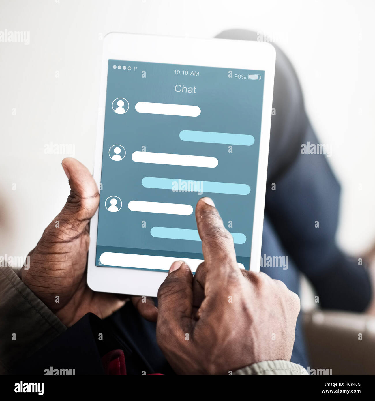 Chat Conversation Communication Connection Concept Stock Photo - Alamy