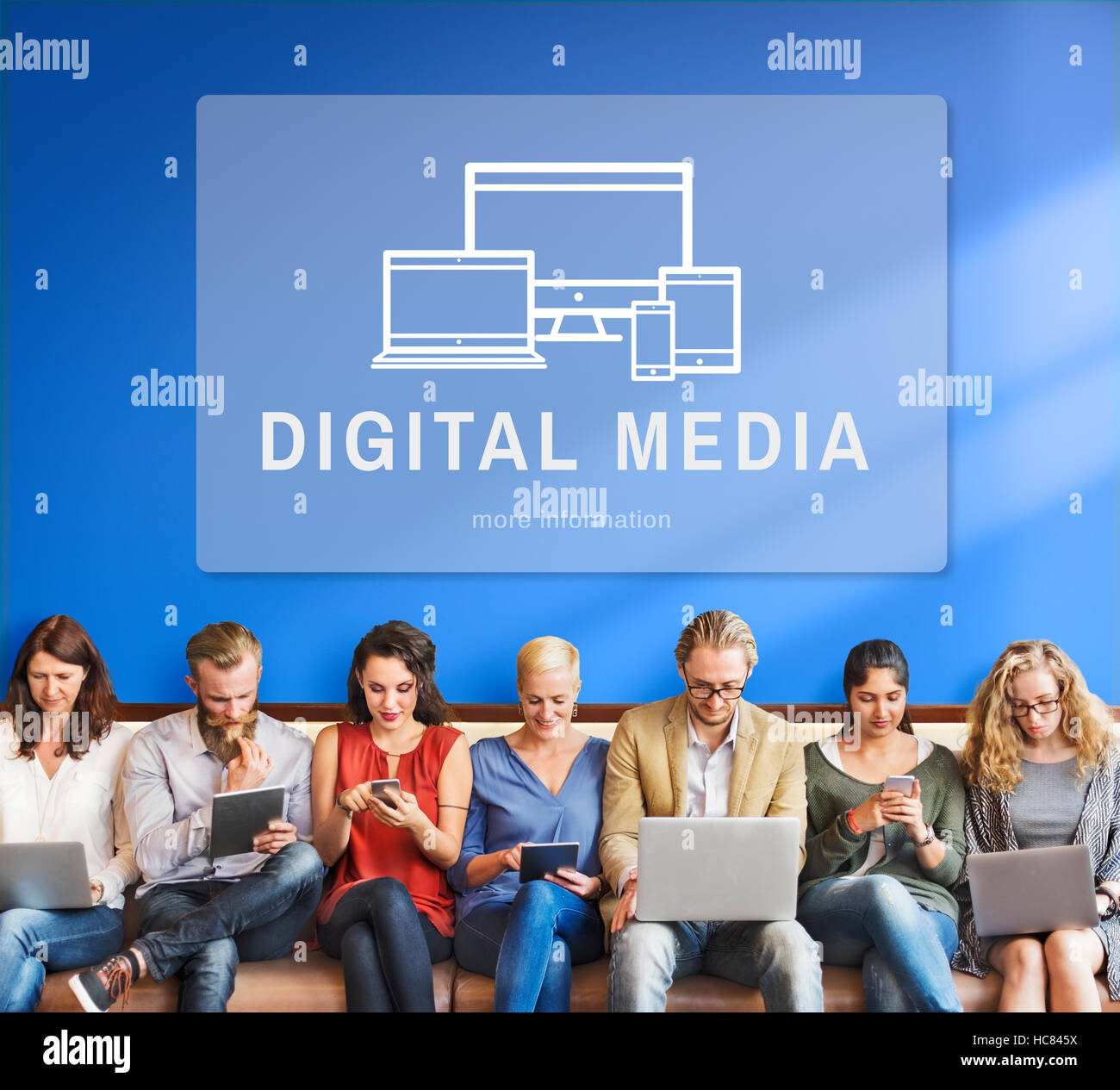 Digital Media Design Innovation Computer Concept Stock Photo - Alamy