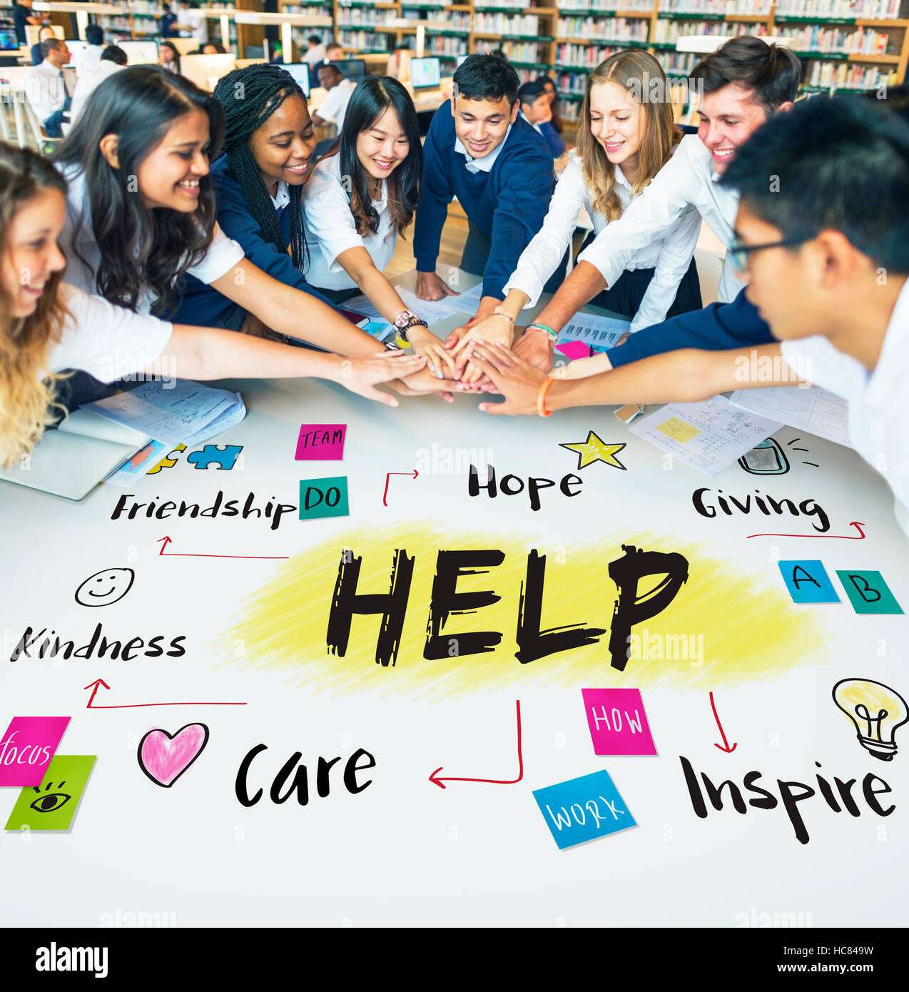 Charity Community Share Help Concept Stock Photo - Alamy