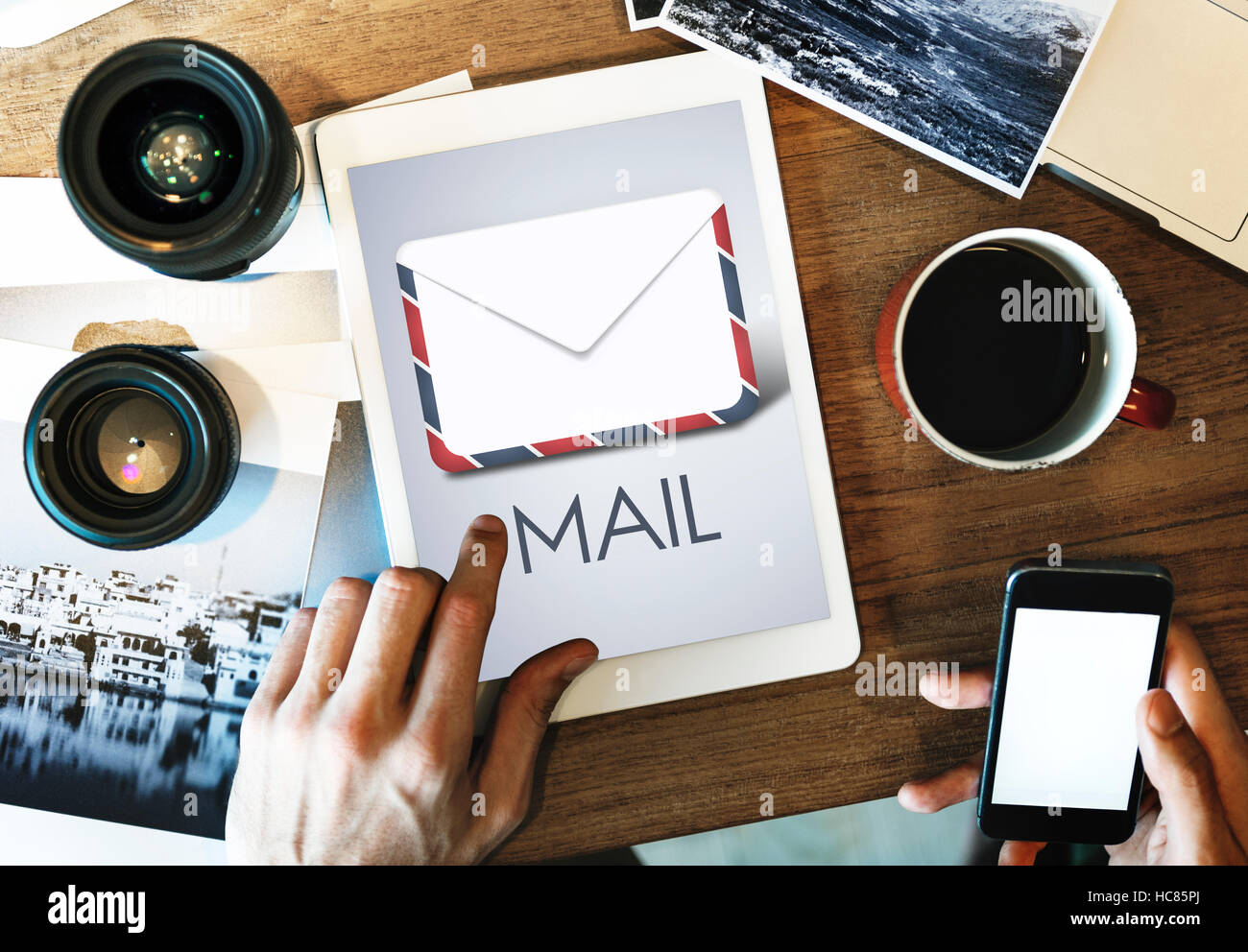 Mail Communication Letters Message Post Concept Stock Photo - Alamy
