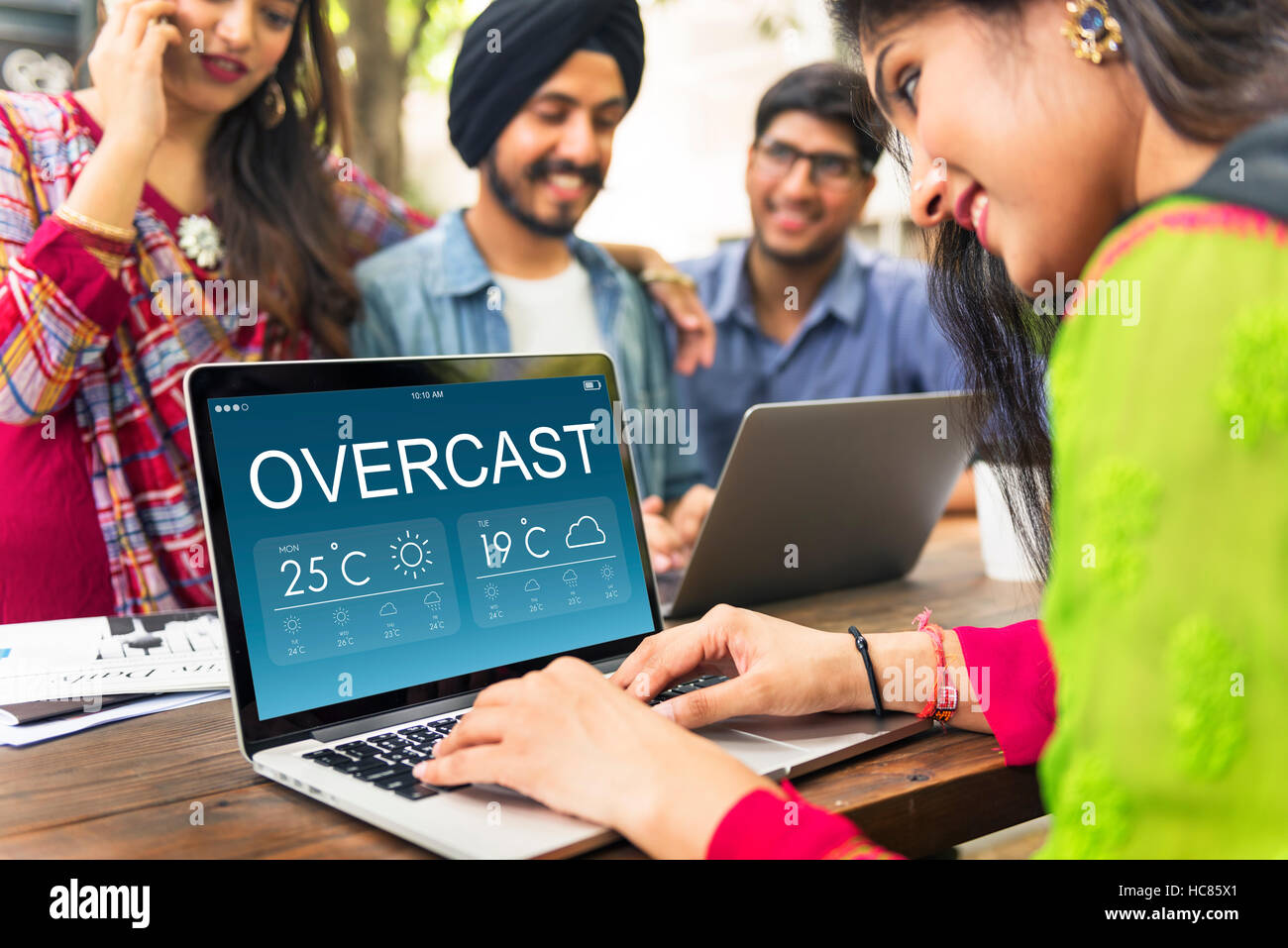 Overcast Weather Forecast Climate Temperature Concept Stock Photo - Alamy