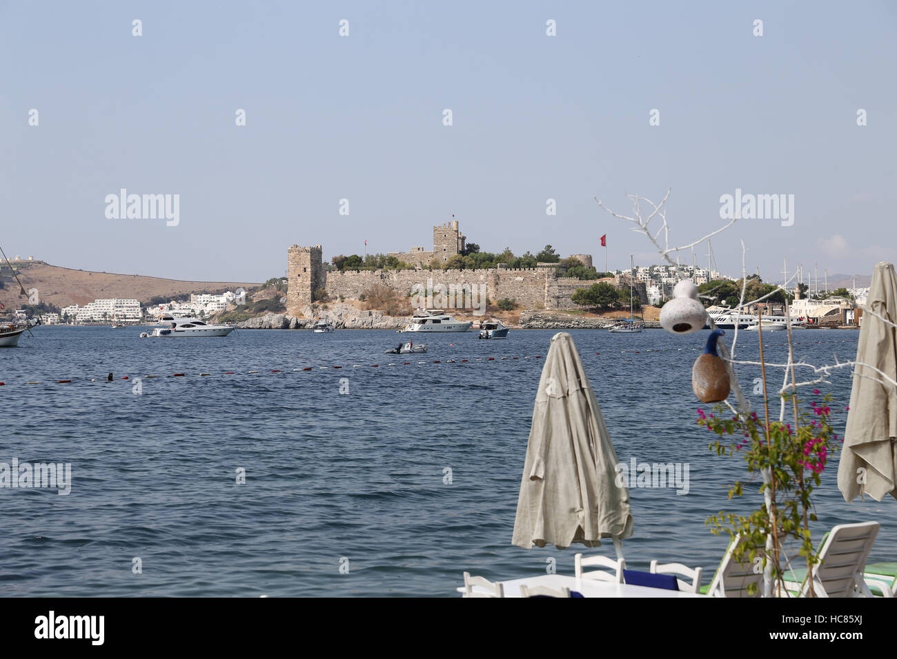 Bodrum Castle in Aegean Coast of Turkey Stock Photo - Alamy