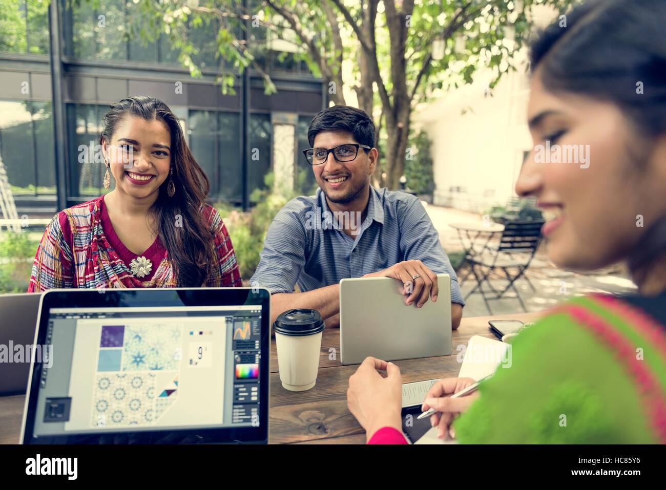 Indian Community Togetherness Technology Concept Stock Photo - Alamy