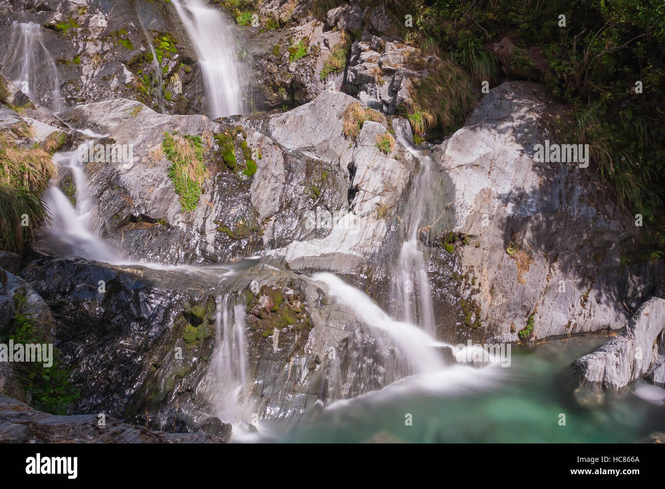 scenic falls view Stock Photo - Alamy