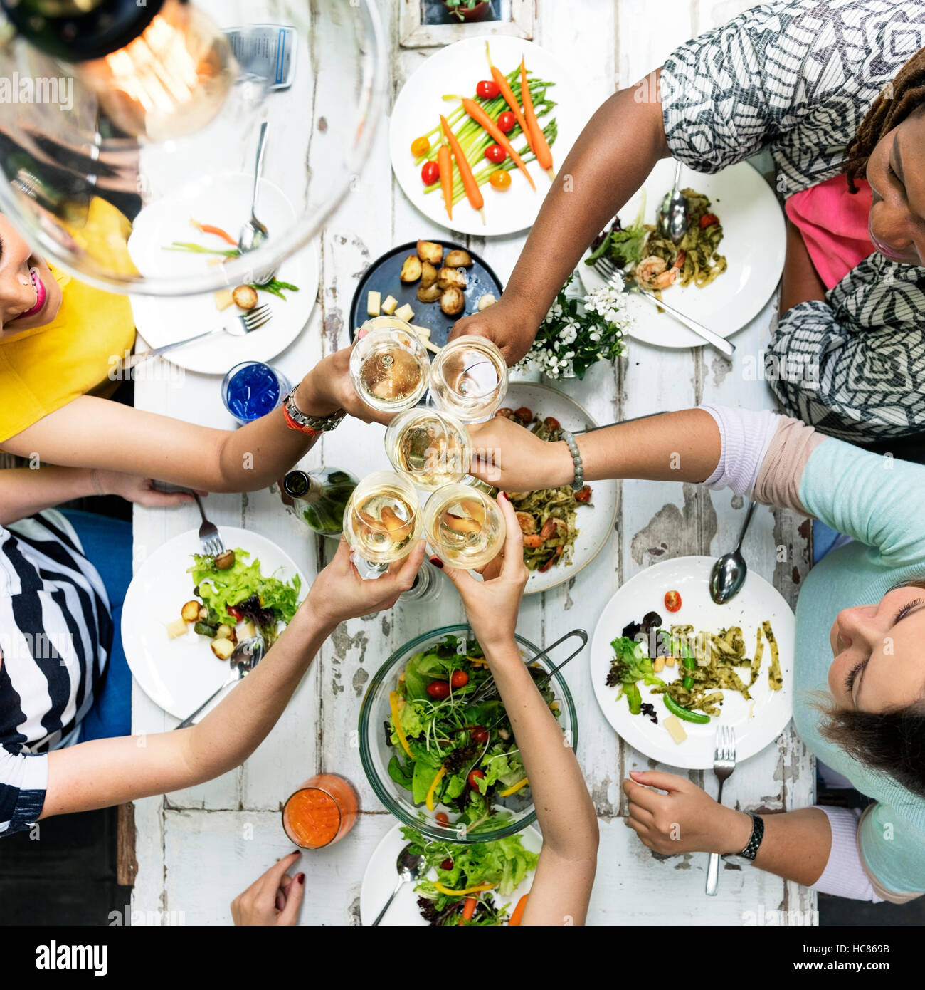 Women Communication Dinner Together Concept Stock Photo - Alamy