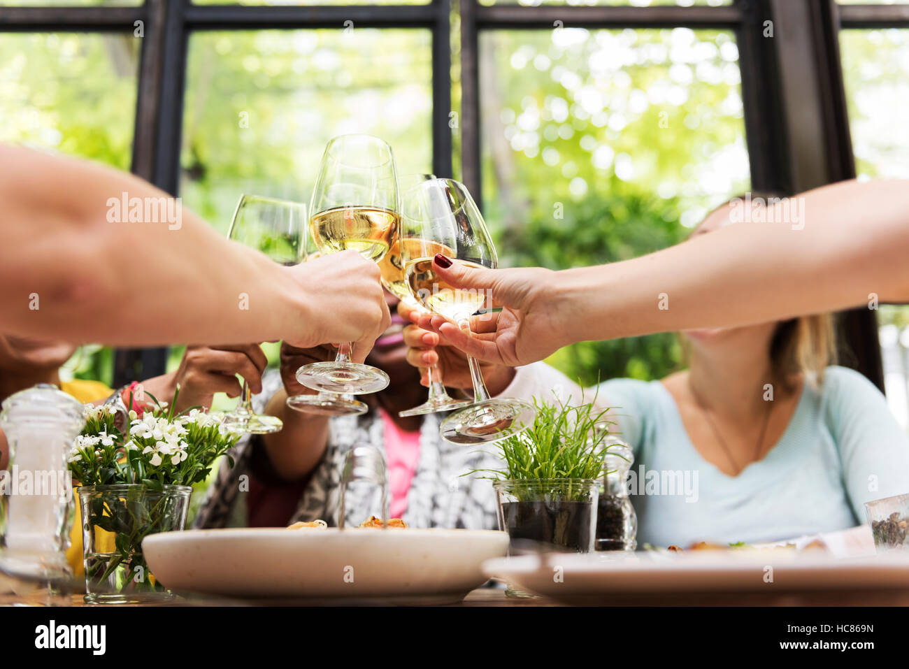 Women Communication Dinner Together Concept Stock Photo - Alamy