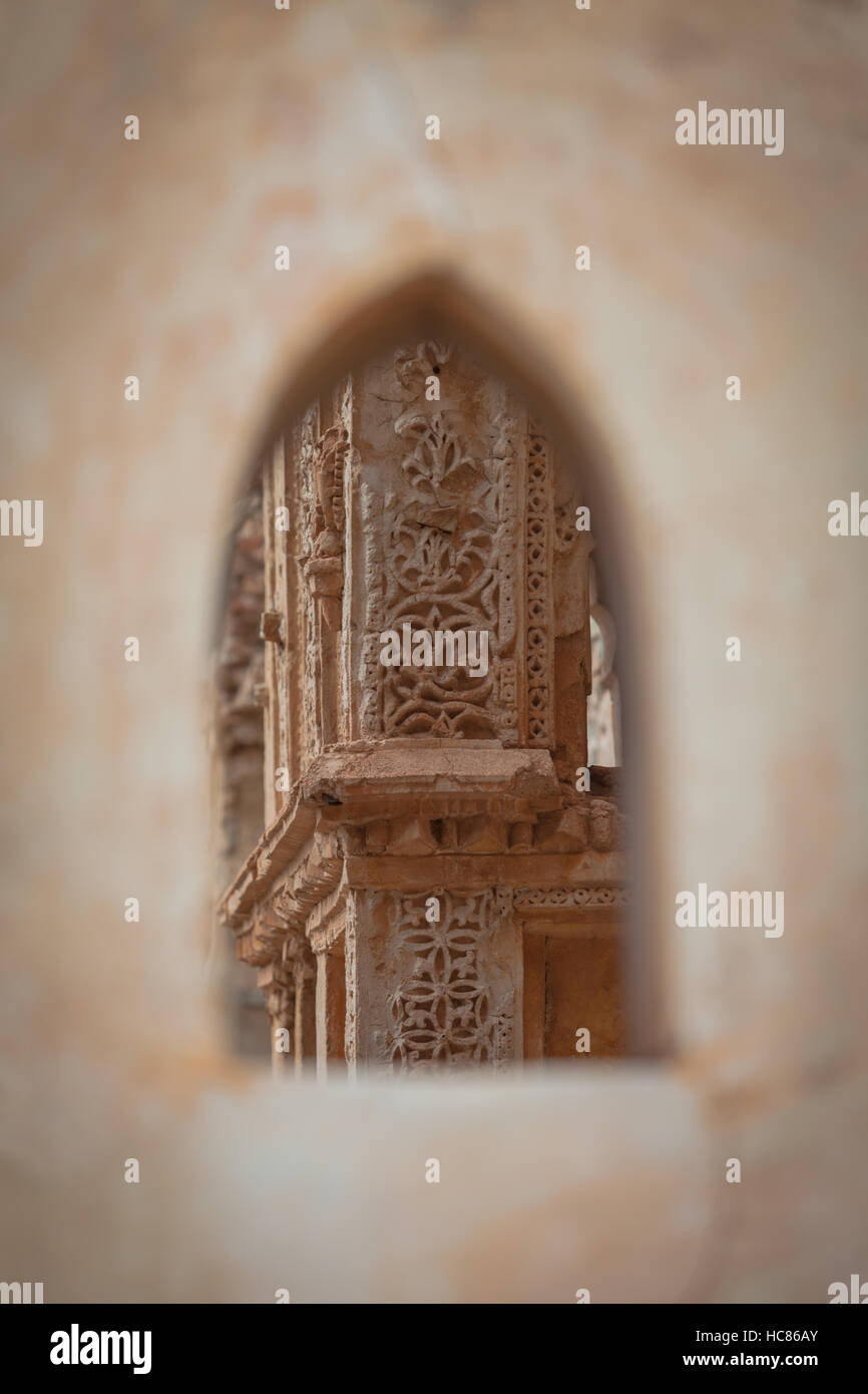Arched unglazed window, Hampi, Karnataka India Stock Photo - Alamy