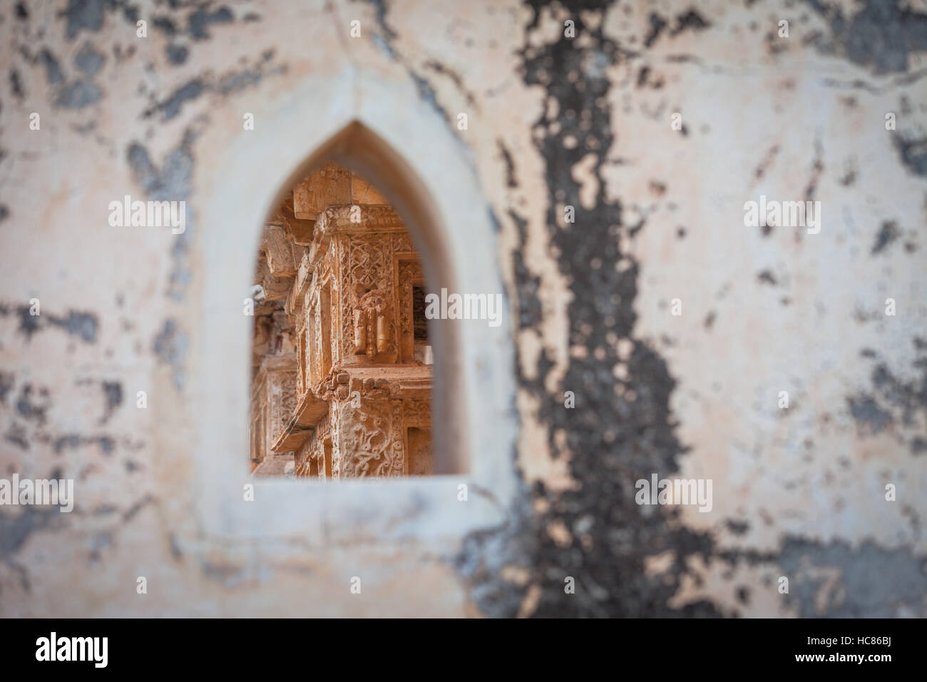 Arched unglazed window, Hampi, Karnataka India Stock Photo - Alamy