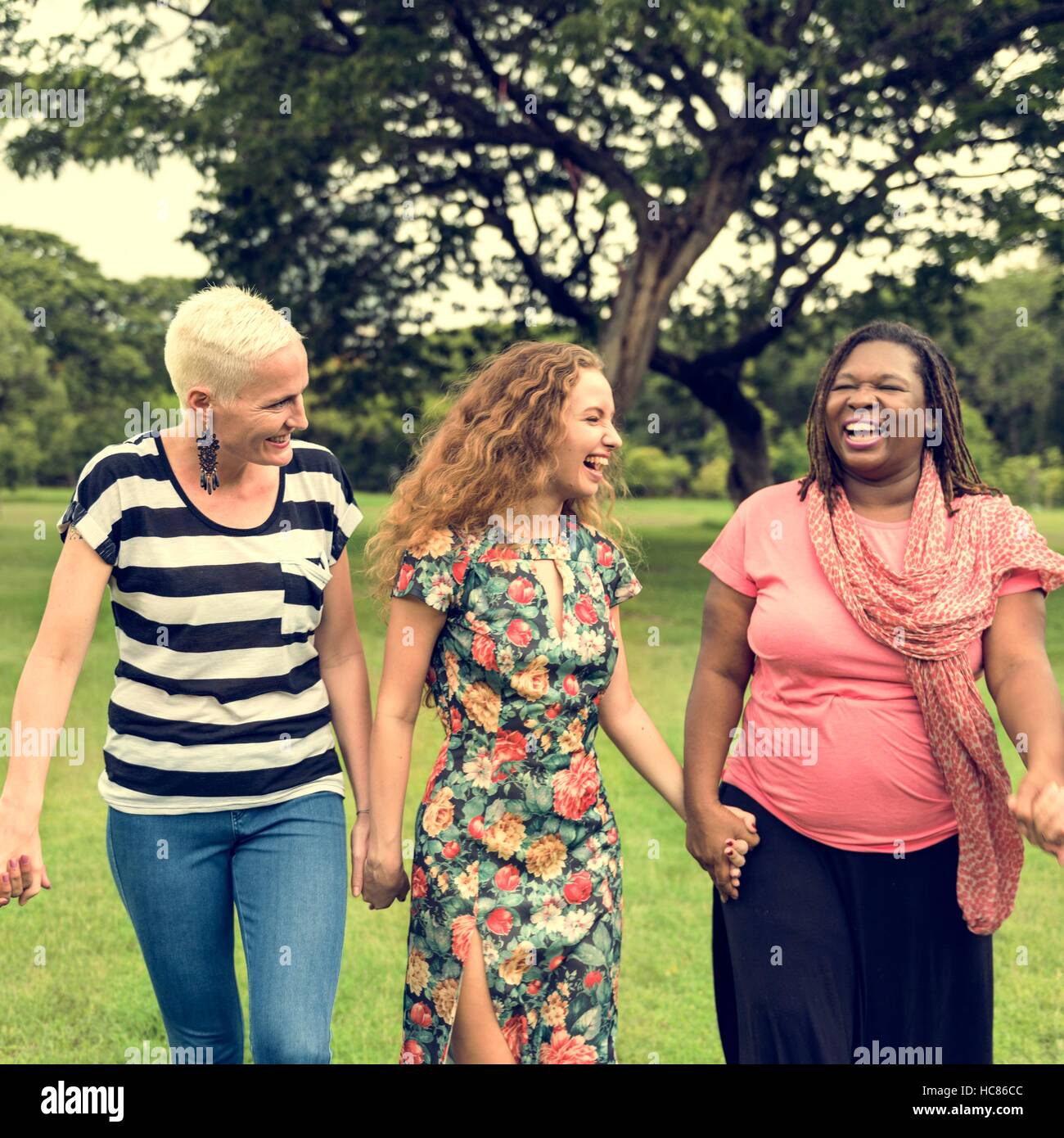 Group of Women Socialize Teamwork Happiness Concept Stock Photo - Alamy