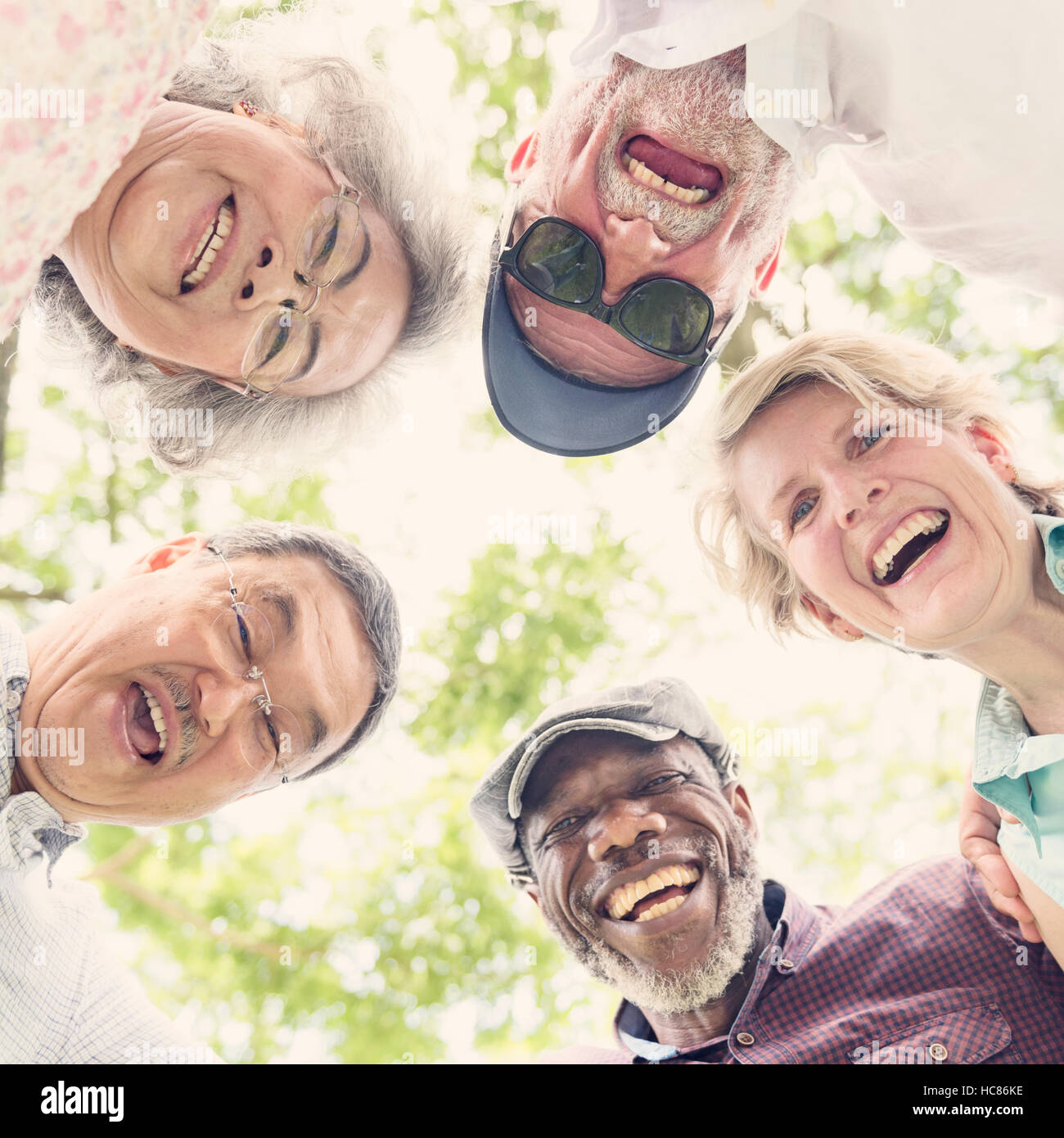 Group of Senior Retirement Friends Happiness Concept Stock Photo - Alamy