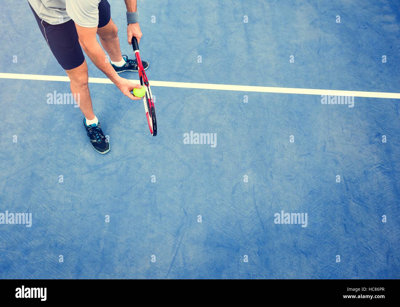 Tennis Sport Racket Racquet Athlete Match Concept Stock Photo - Alamy
