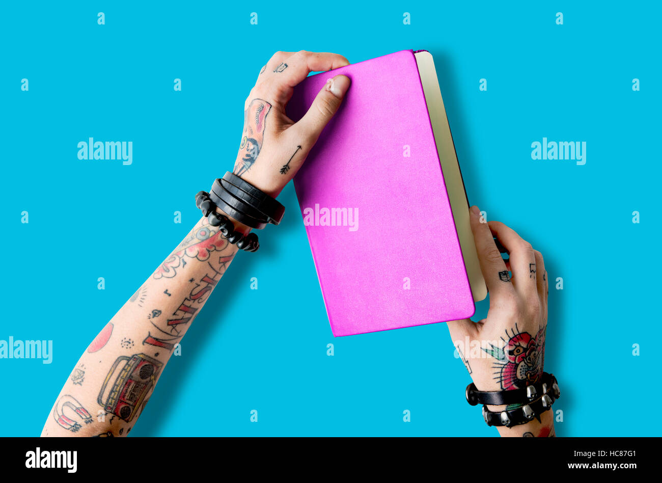 Tattoo Notebook Document Idea Write Organizer Concept Stock Photo - Alamy
