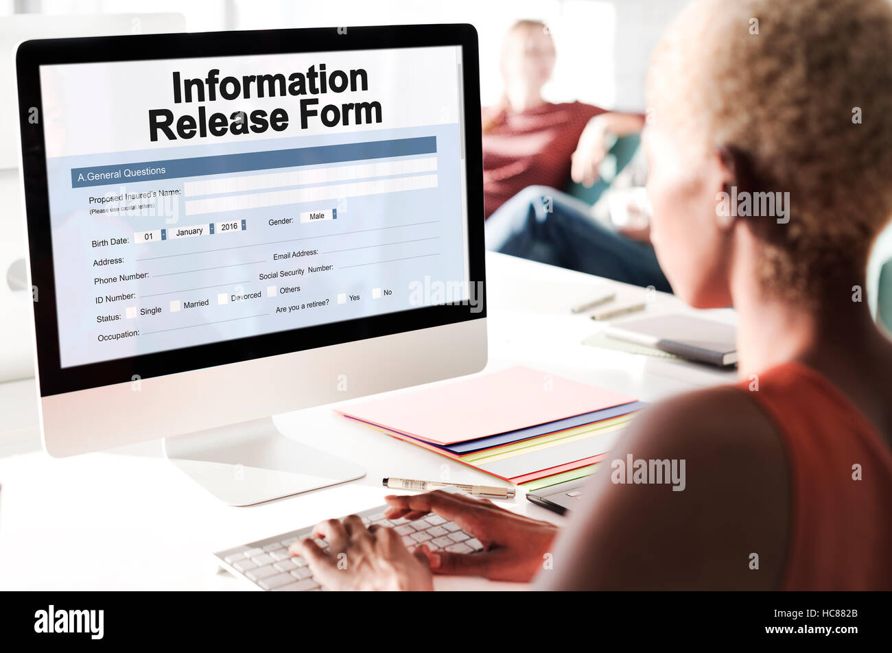 Information Release Form Document Concept Stock Photo - Alamy