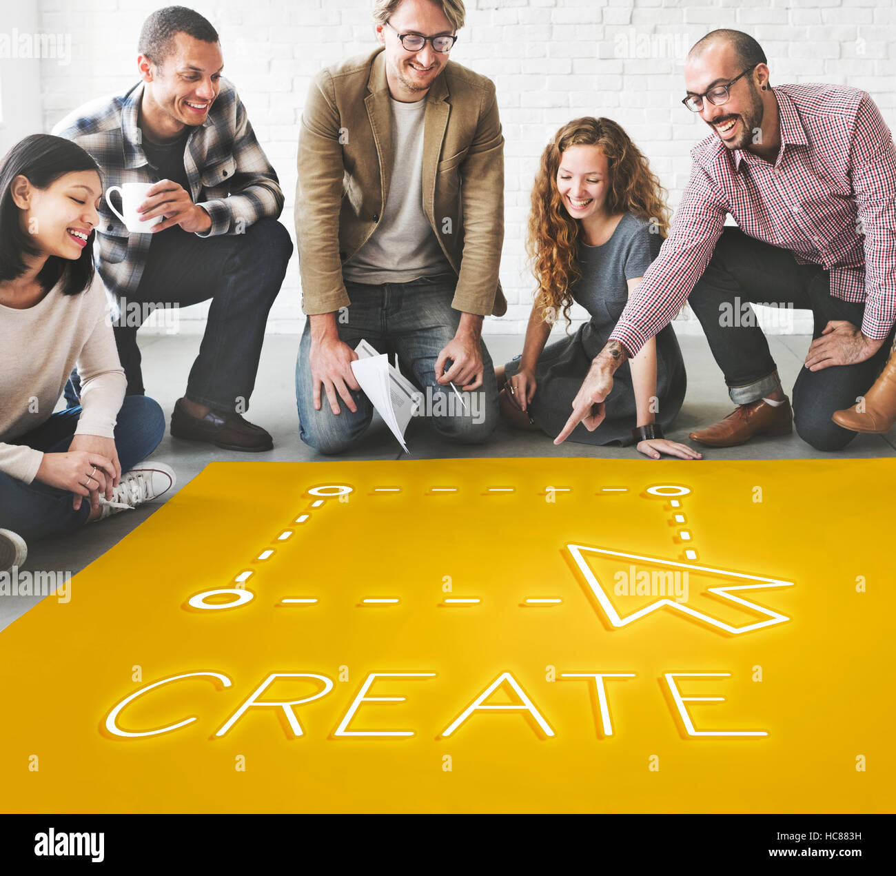 Art Create Draft Imagine Layout Outline Graphic Concept Stock Photo - Alamy