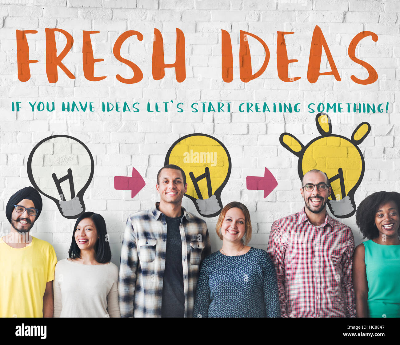 Fresh Ideas Design Inspiration Invention Concept Stock Photo - Alamy