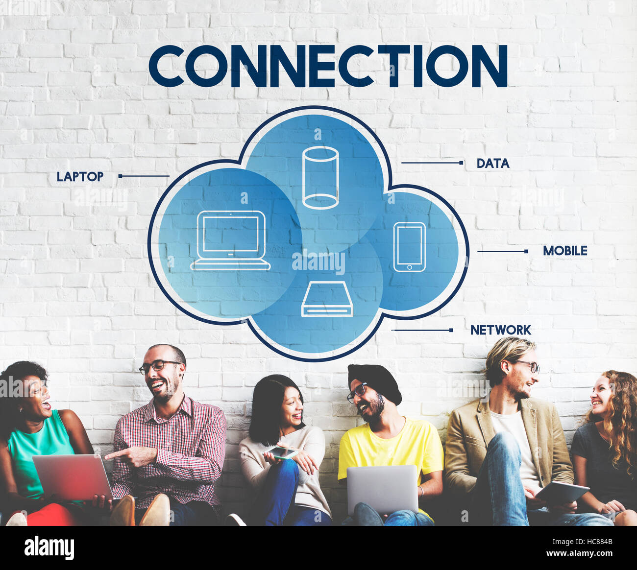 Connection Cloud Network Communication Concept Stock Photo - Alamy