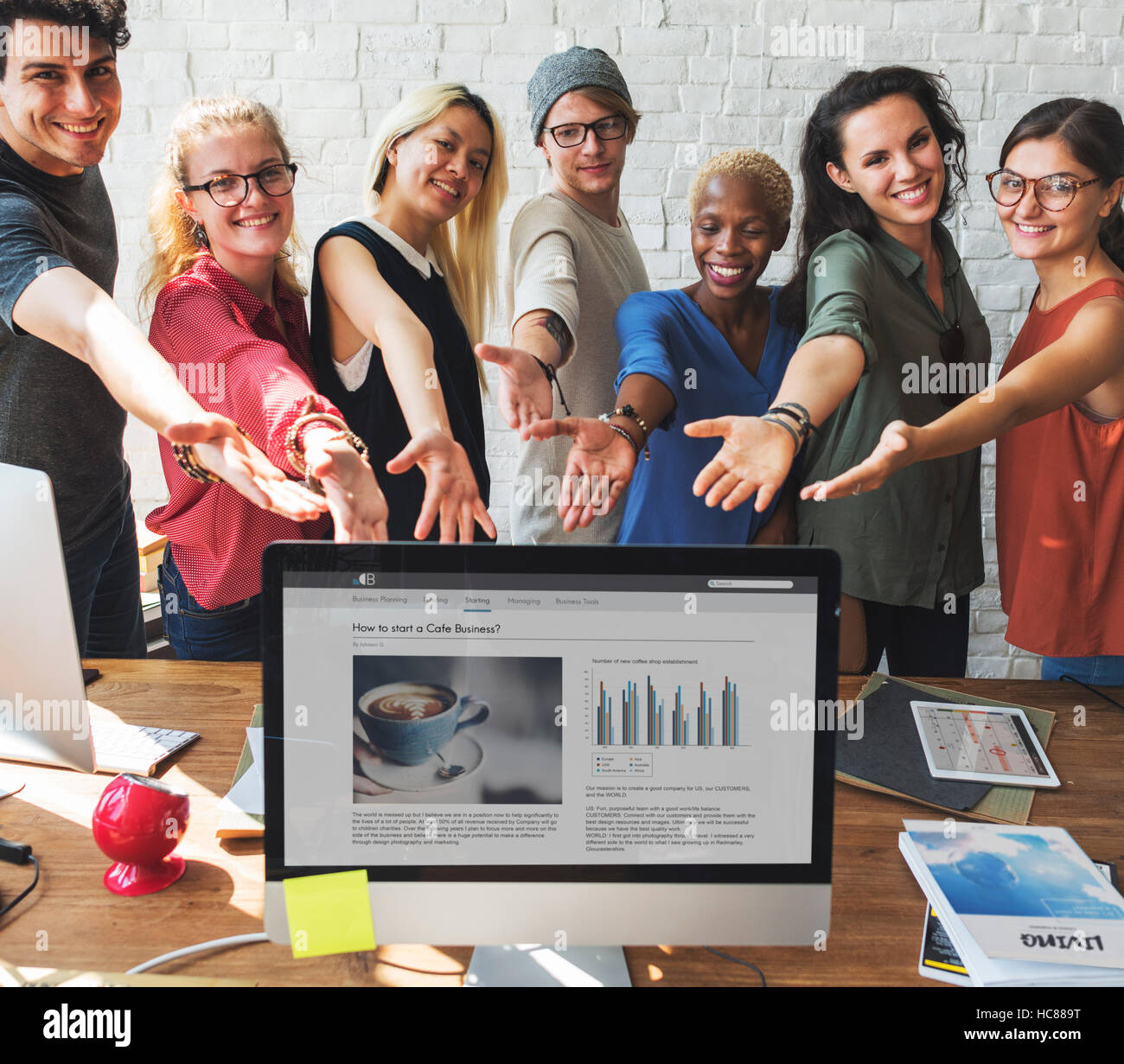 Business Team Workspace Start up Concept Stock Photo - Alamy