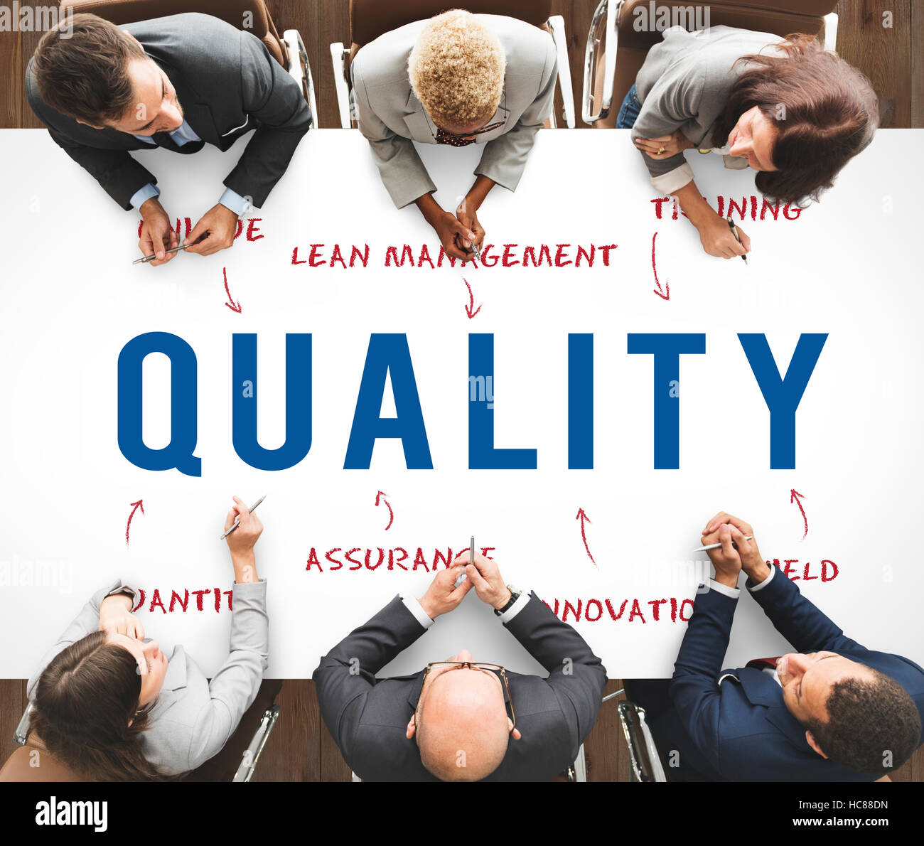 Quality Business Company Strategy Marketing Concept Stock Photo - Alamy