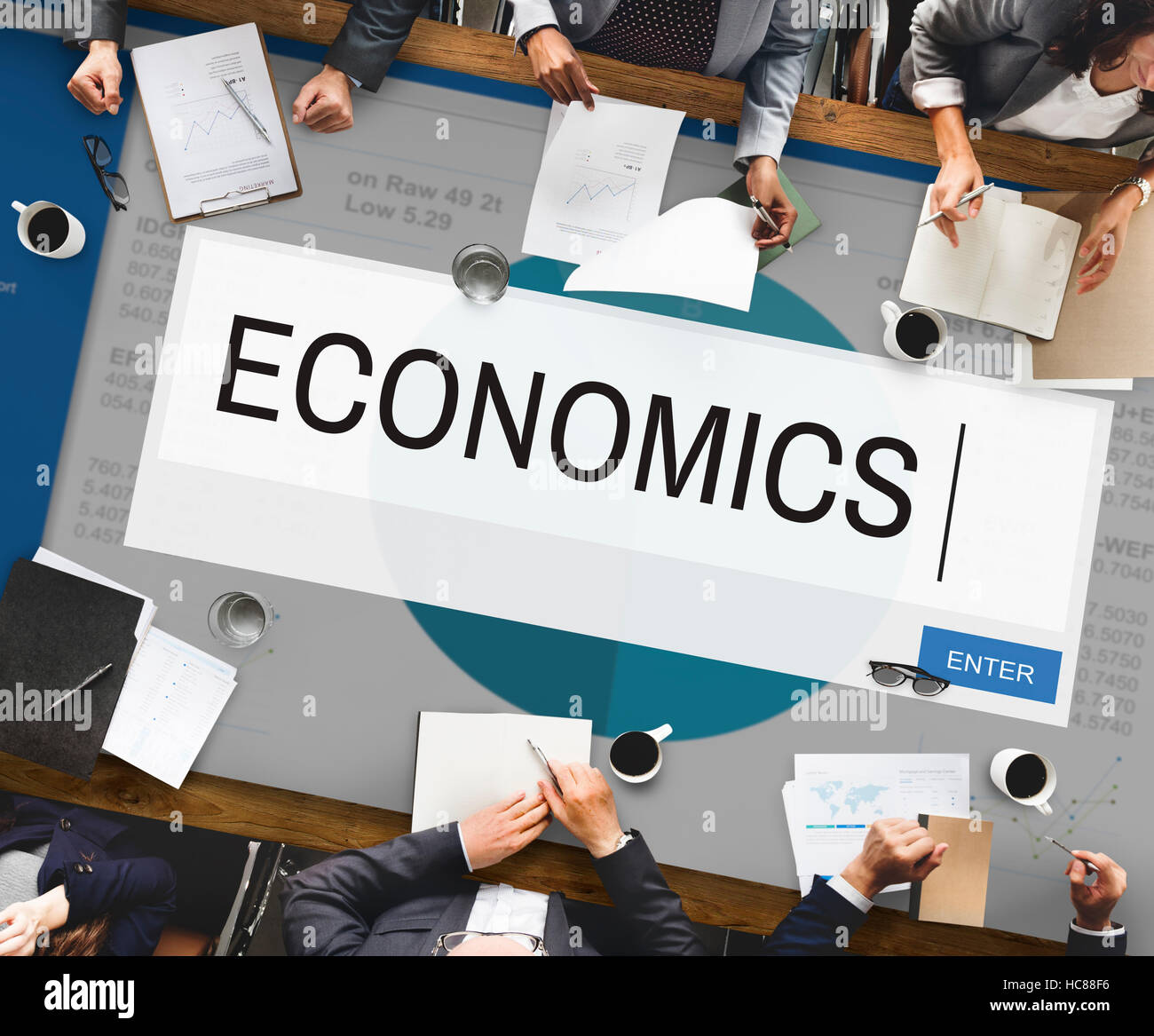 Economics Analytics Strategy Solution Business Concept Stock Photo - Alamy
