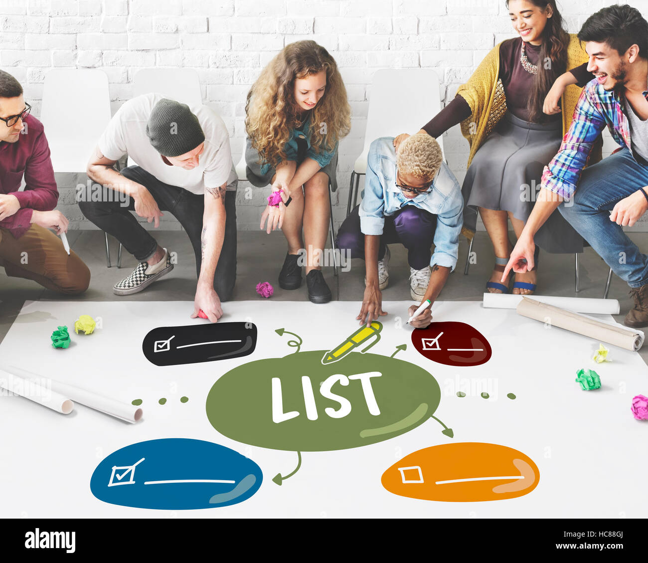 Plan Task Memo List Concept Stock Photo - Alamy