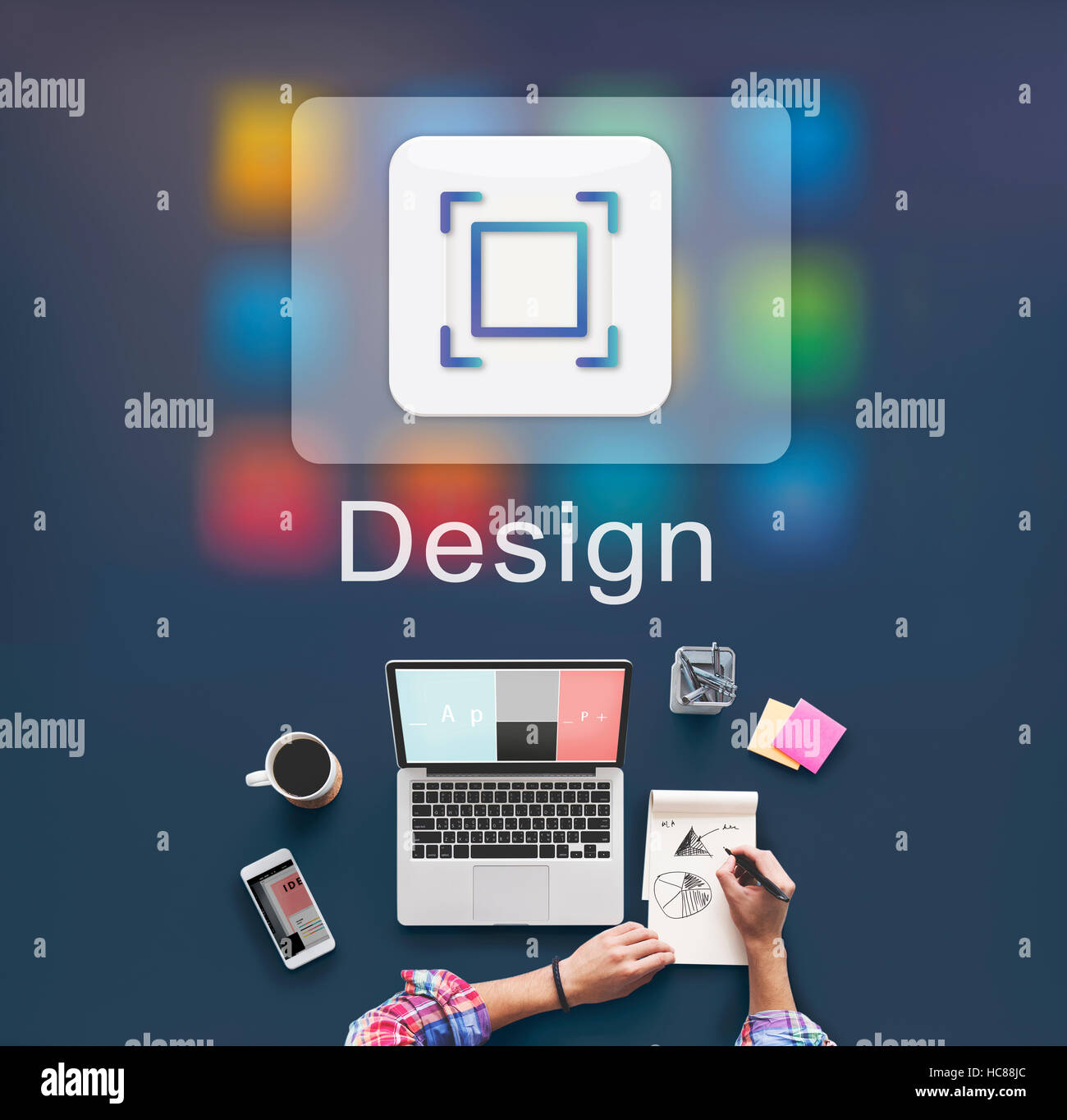 Application Design Ideas Innovation Graphic Concept Stock Photo - Alamy