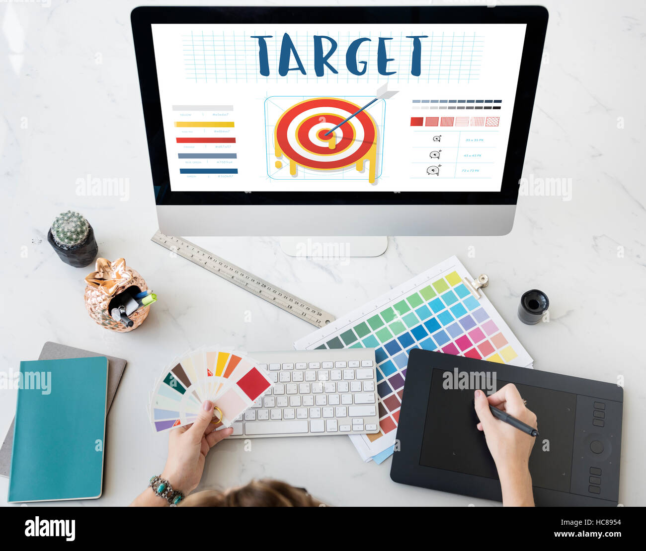 Plan Strategy Target Aim Success Concept Stock Photo - Alamy