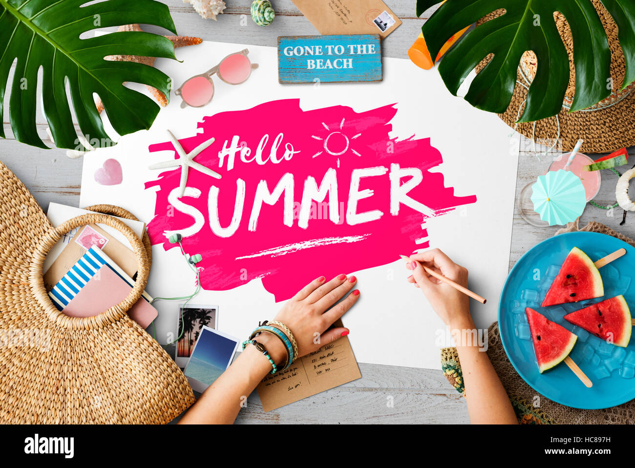Summer Season Fun Rest Concept Stock Photo - Alamy